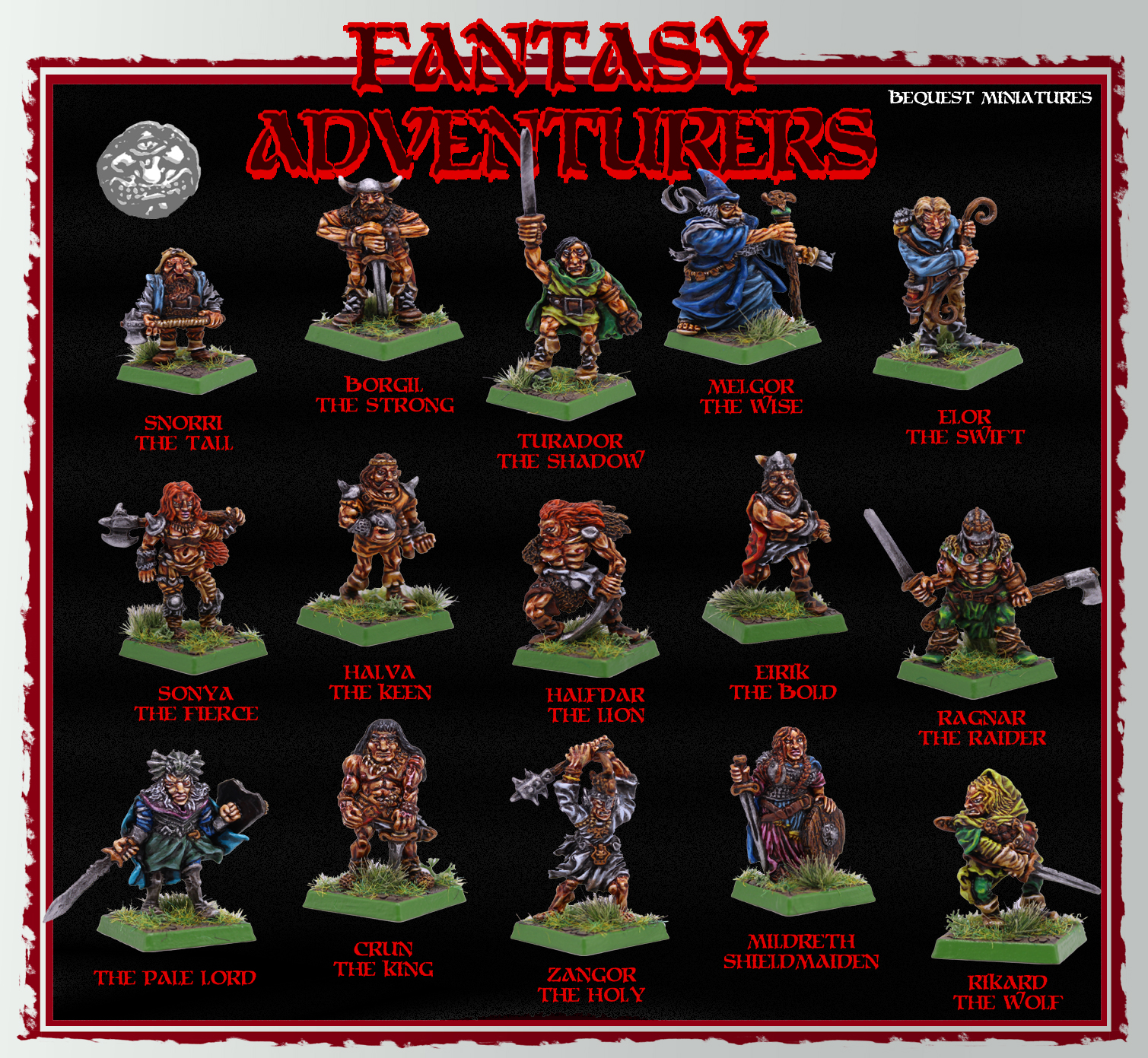 Hagen-Miniatures - Fantasy Adventures - All in - 15 Figuren